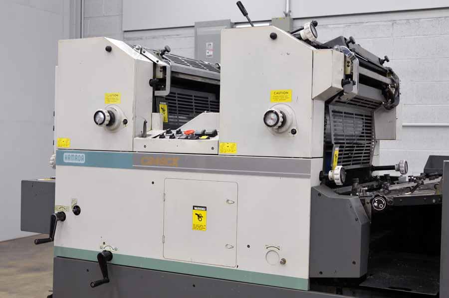Lot #70: Hamada C248CX Two Color Offset Printing Press - WireBids